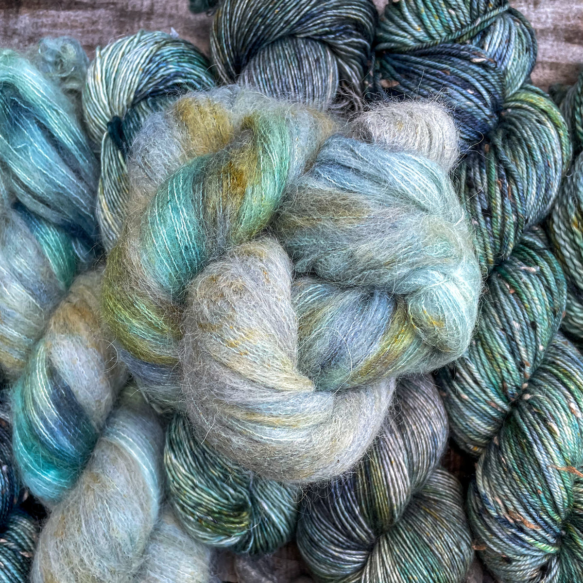 Kraken ~ Aura ~ Suri Silk Fluff – Yarn Therapy