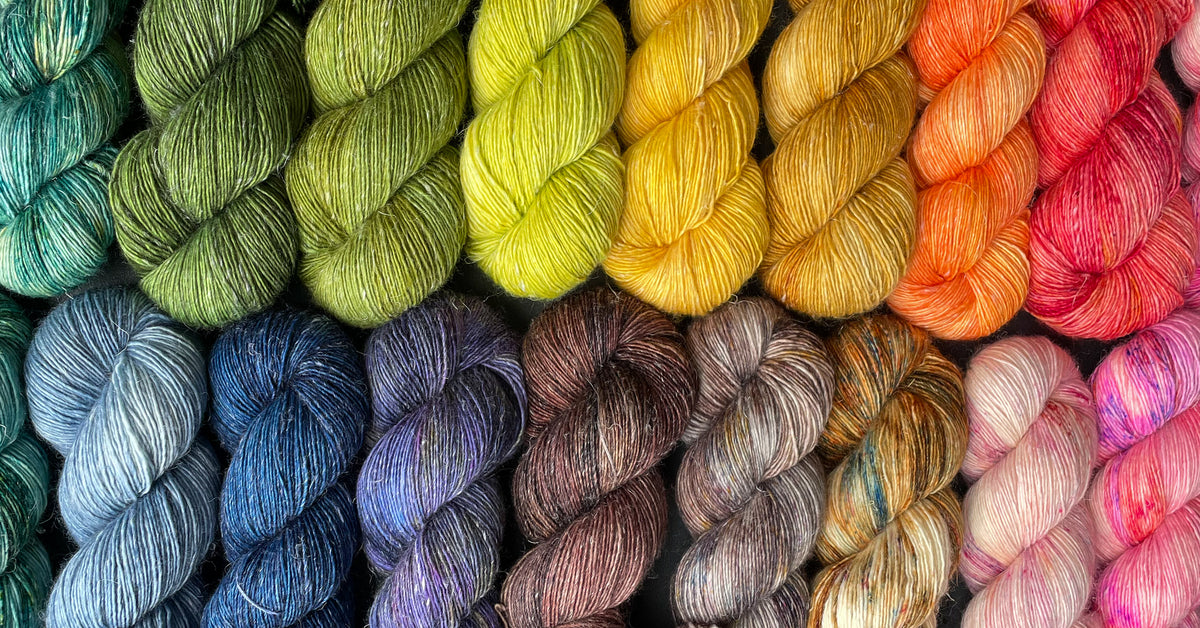 Yarn Therapy hand dyed luxury.